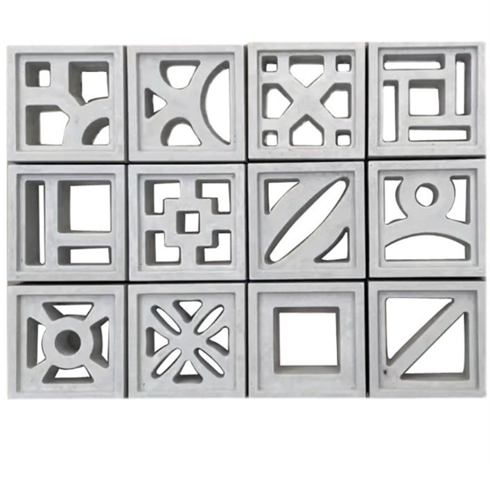 STOCK 20*20*6cm Cement Mold Hollow Plastic Brick Mold Grid Background ...