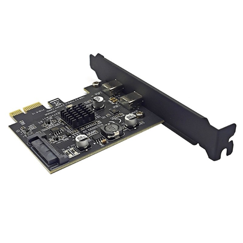 Cons PCIe 1X 3 0 to USB 3 2 Gen2 Cards 10Gbps PCIE Expansion Cards with ...