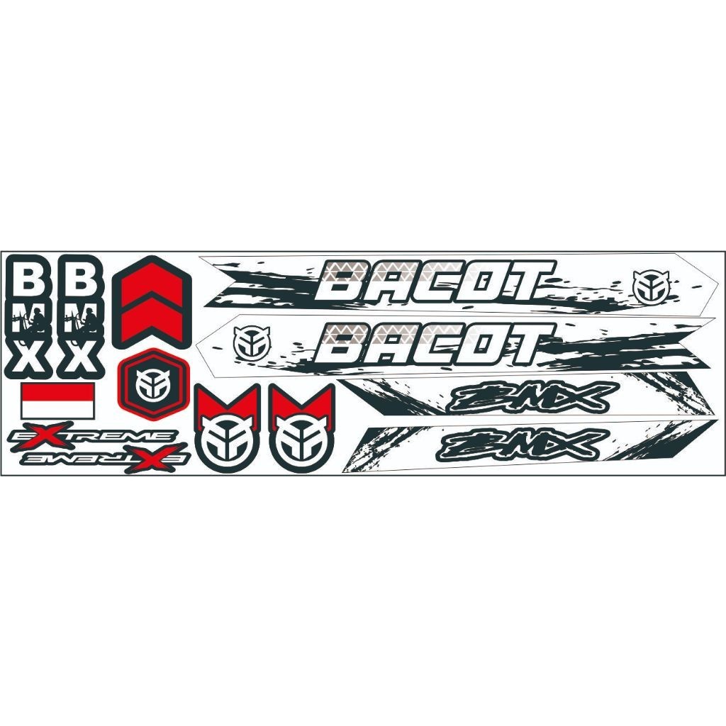 UNIVERSAL STICKERS ALL BIKE STICKERS VARIATIONS OF POLET BMX BIKE ...