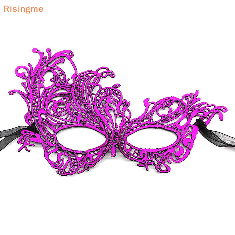 [Risingme] Halloween Half Face Mask Masquerade Women Dress Christmas ...