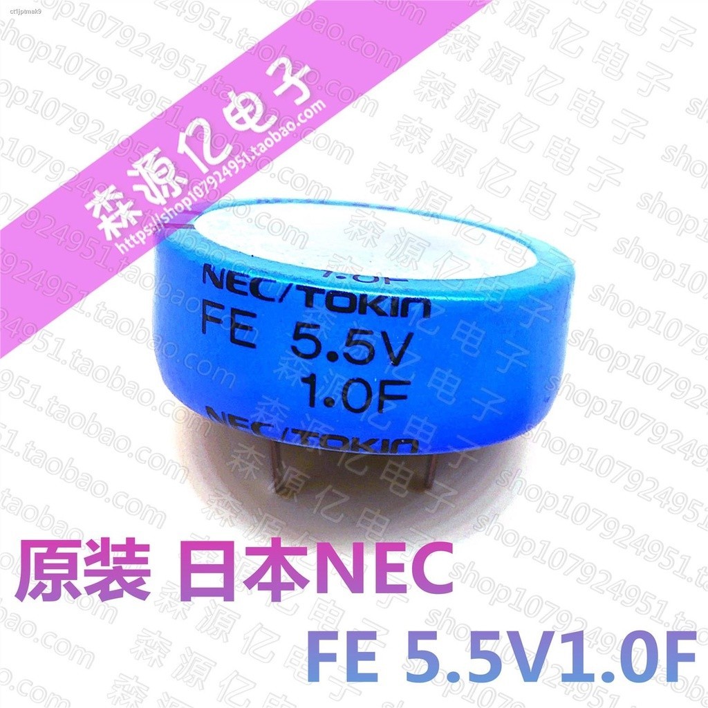 Original Japanese NEC/TOKIN super Farad capacitor FE5.5V1.0F FEOH105ZF ...
