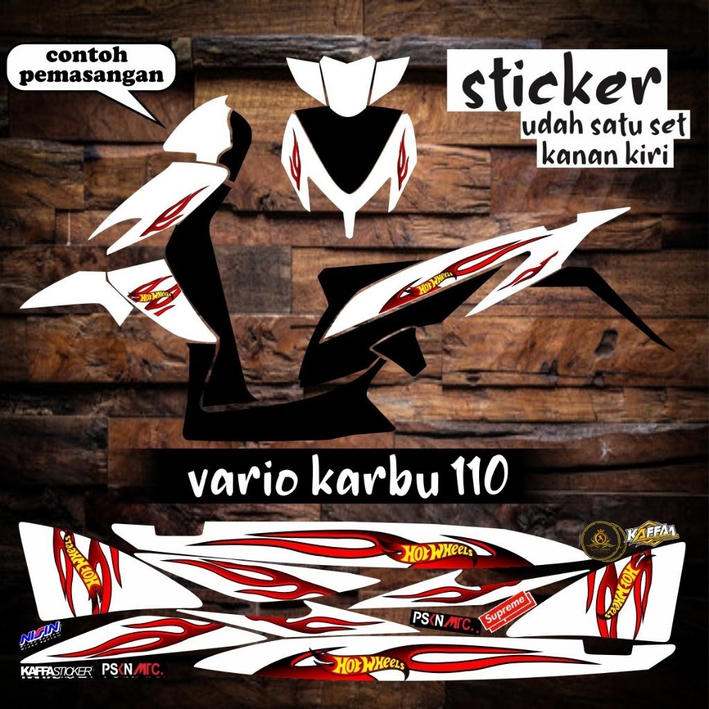 Variation Of Sticker Striping Vario 110 Cw Carb Sticker Striping Vario ...