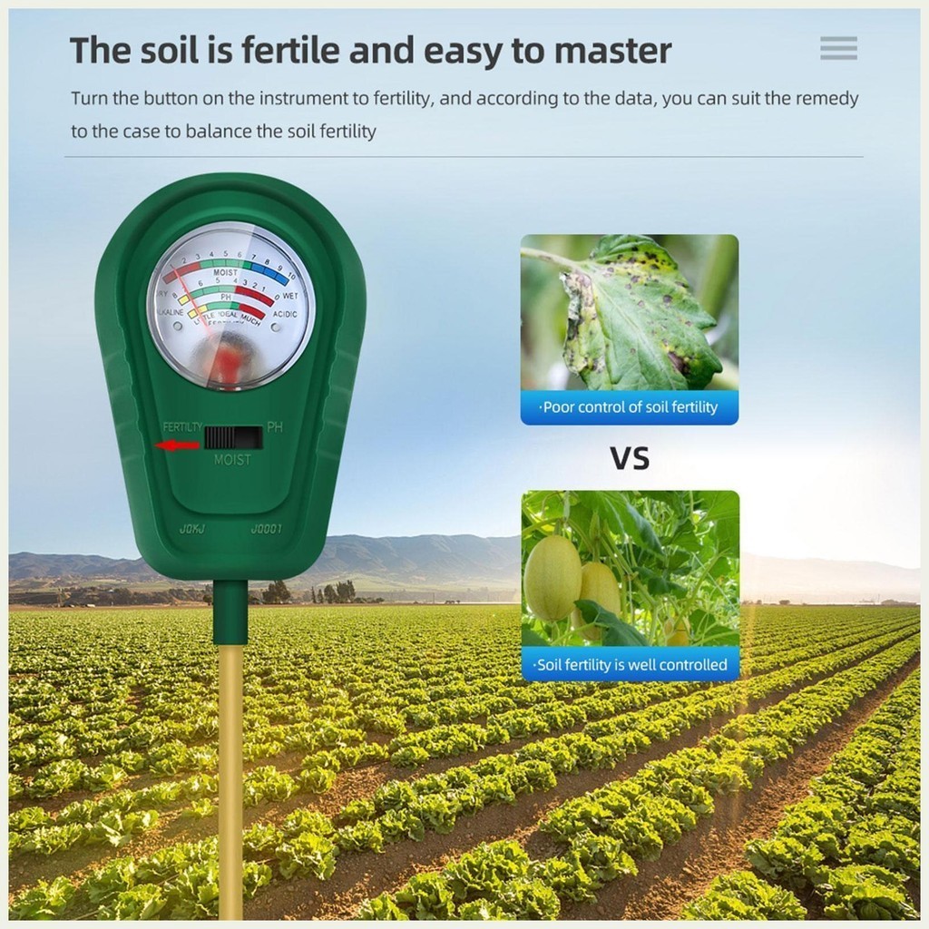pH Meter for Soil Testing 3-in-1 Soil Water Monitor for Plants Soil ...