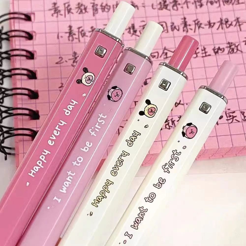 Cute Animal Beaver Loopy Good-looking Pressing Pen Pink Girl Heart ...