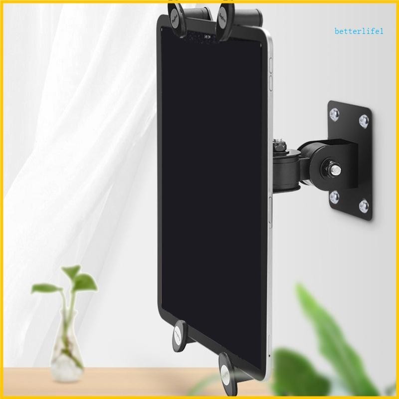 BTM Wall Mount Tablet Stand Long Arm Multi Angle Adjustable Three Shaft ...