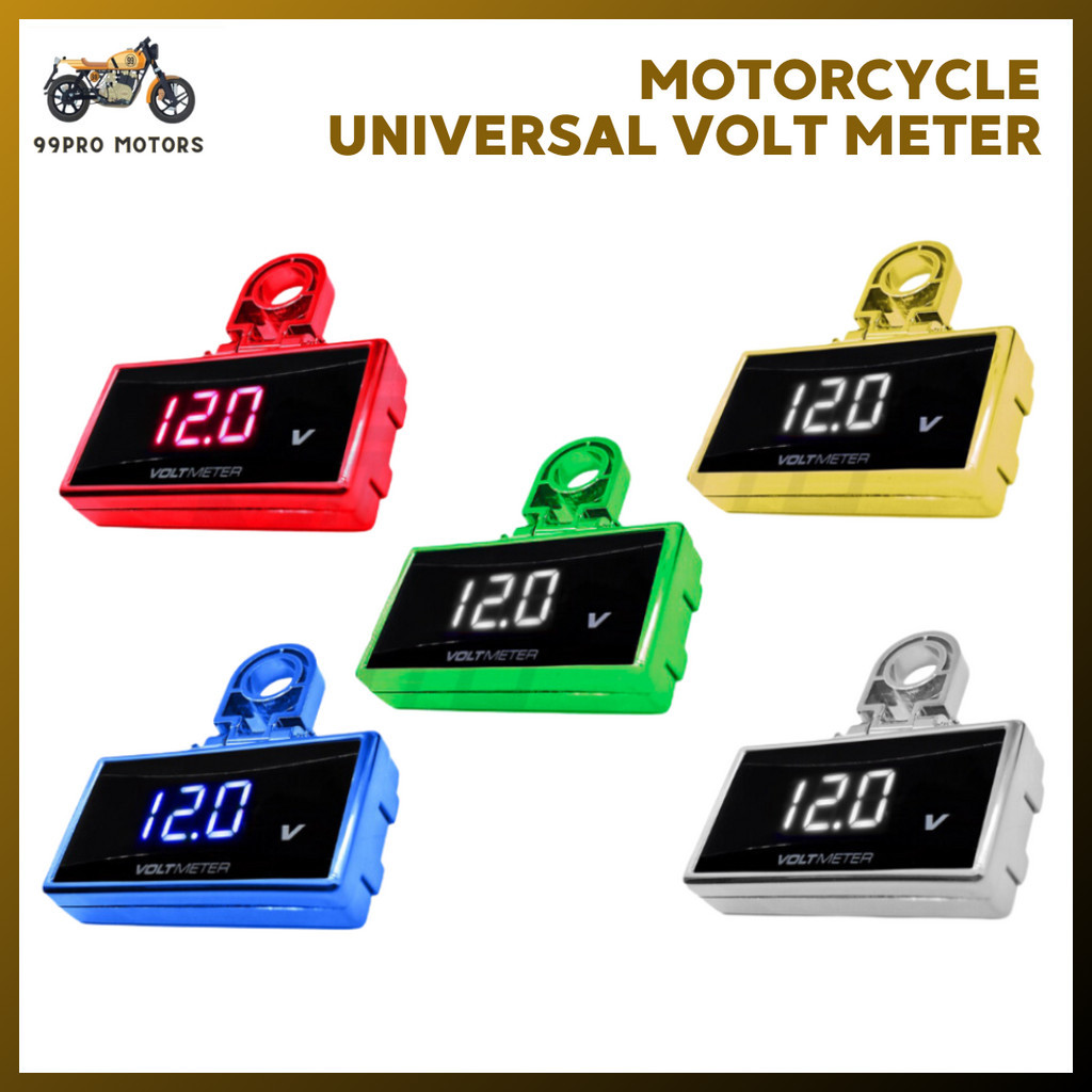 MOTORCYCLE ACCESSORIES MOTORCYCLE DIGITAL VOLT METER [99PRO MOTOR ...