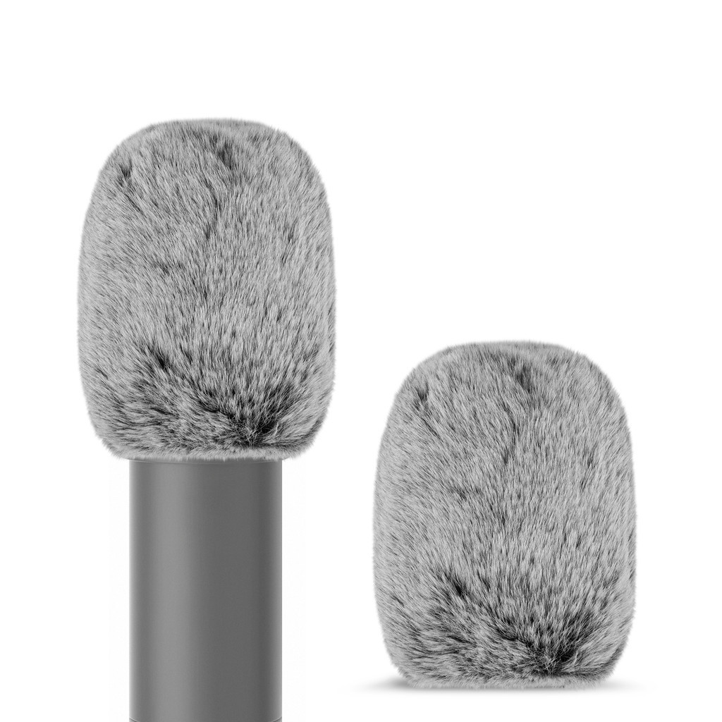Geekria Furry Windscreen for 1'' (25mm) Diameter Microphones, Mic ...