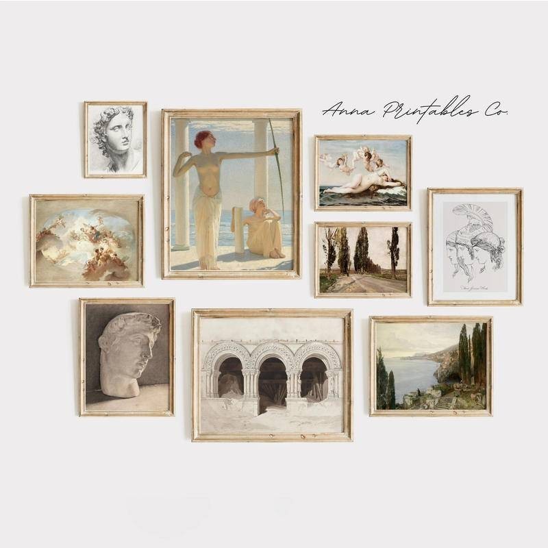 Vintage Antique Greco-Roman Art Canvas Prints Posters| Ancient Greek ...