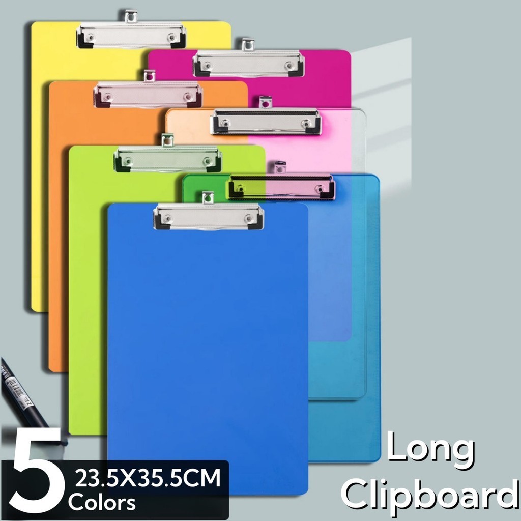 Long Clipboard Hanging Clip Board Hard Writing Pad Long Clip File Paper ...