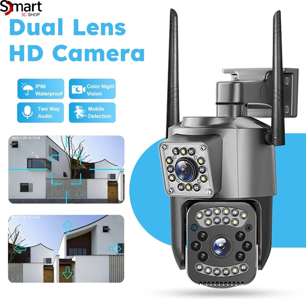 8MP 5K V380 Pro CCTV Camera dual lens Wi-Fi Wireless Outdoor Ip ...