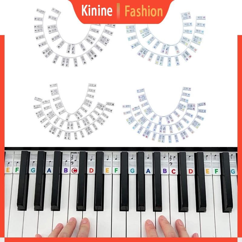 KIN Removable Piano Keyboard Note Labels for 88 61 Key Silicone ...