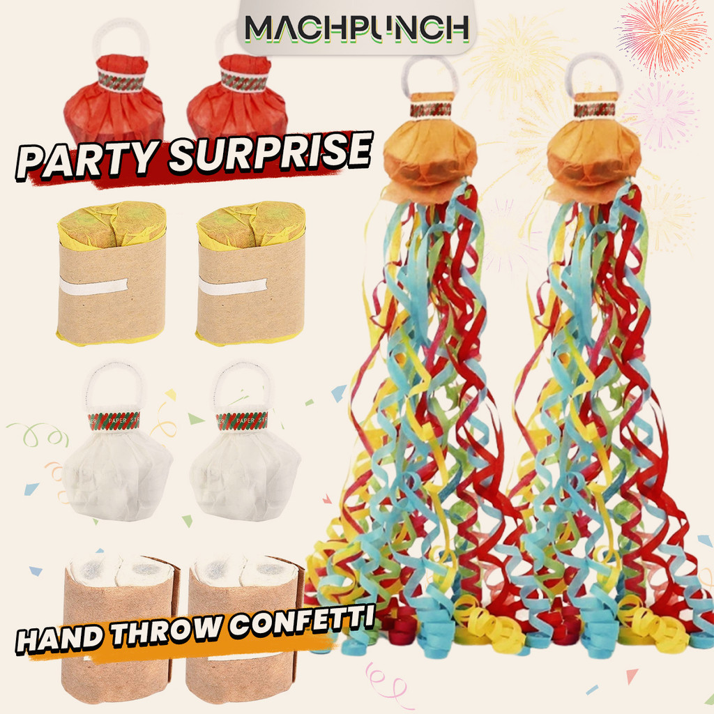 MP Colorful Party Throw Streamers Wedding Birthday Handheld Christmas ...