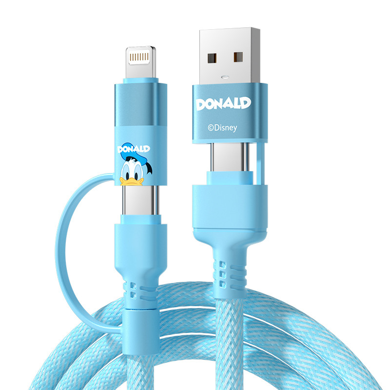 Disney SS-592 Fast Charging Data Cable Donald Mickey Daisy Minnie Type ...