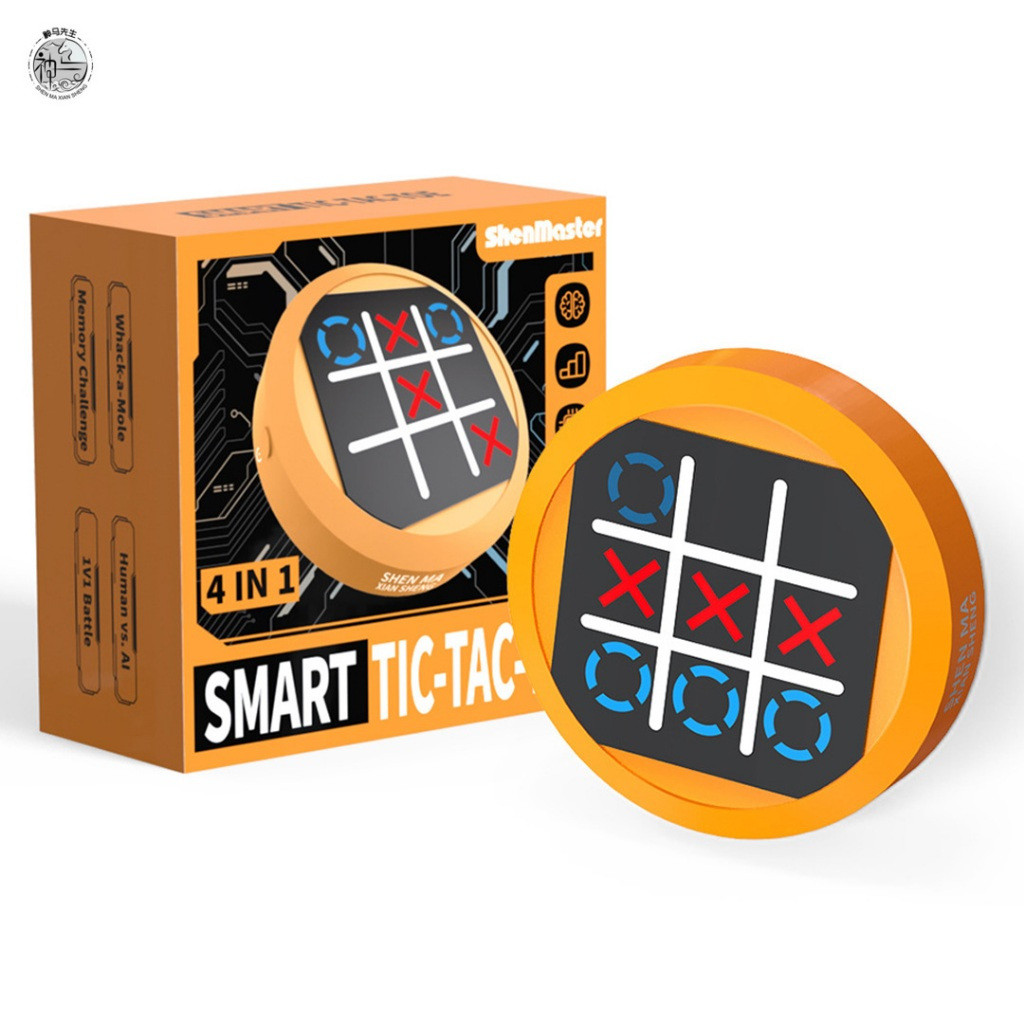 ShenMaster Smart Tic-Tac-Toe 4-in-1 Game Box Kids Intelligence Toy ...