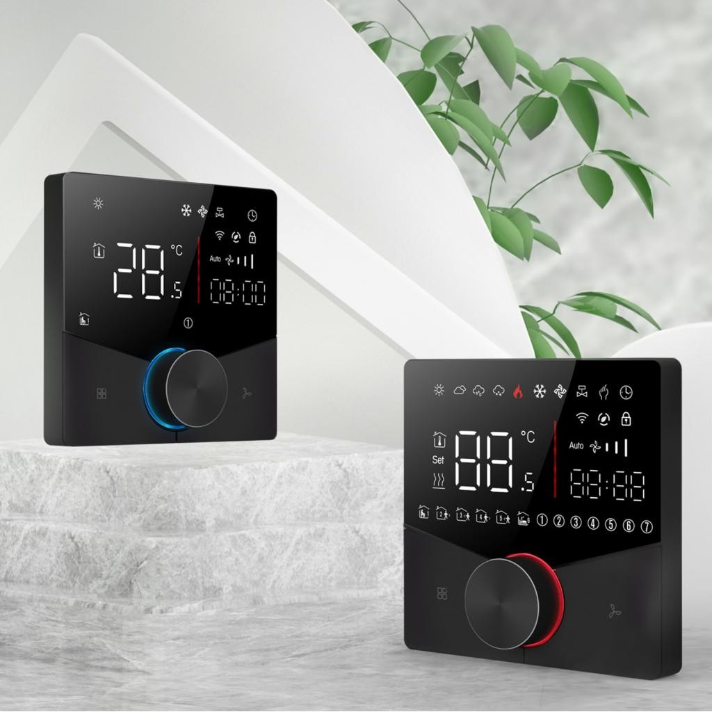 Wifi Thermostat Digital Display Touch 5 and 2 Programmable 2 Tube Air ...
