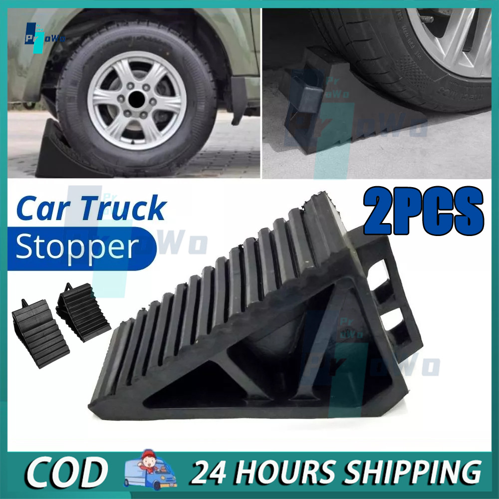 2pcs Heavy Duty Rubber Parking Stopper Parking Limiter Car Parking ...