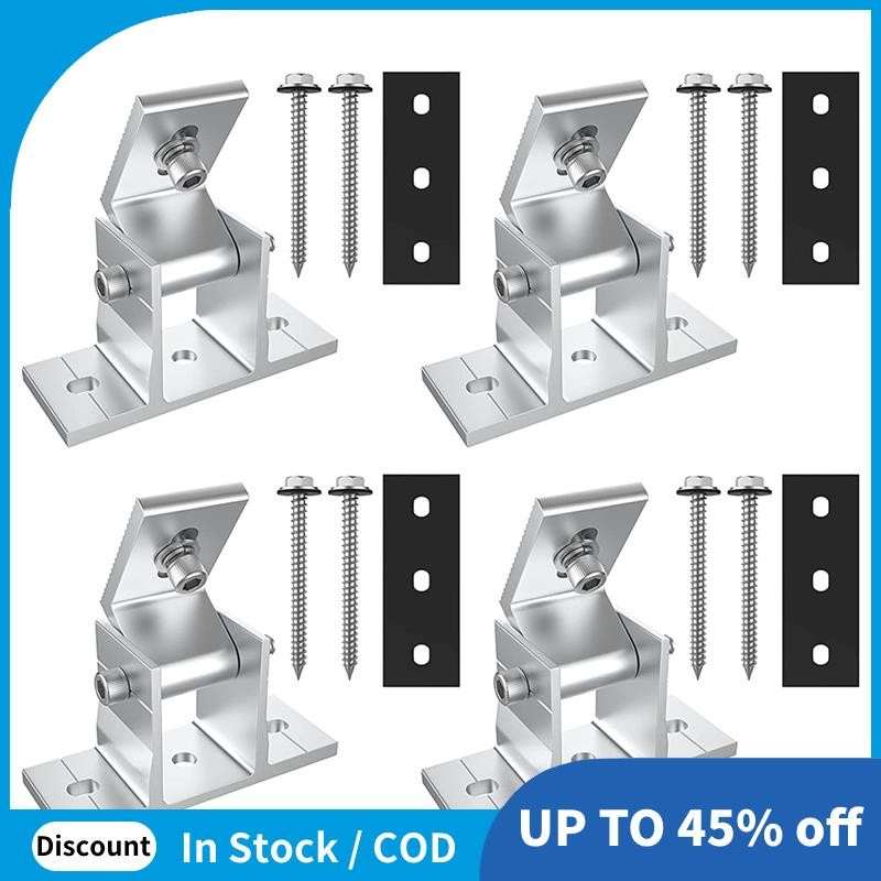 Best Sell 4 Pack Solar Panel Holders, Roof Hooks, 10-60° Attachment ...