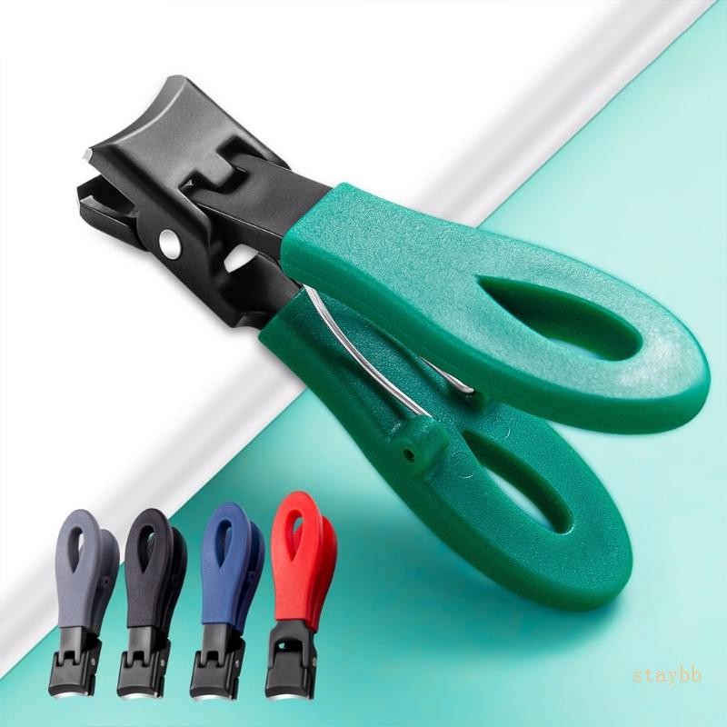 stay Large Opening Nail Clippers Toenail Cutter Anti Splash Fingernail ...