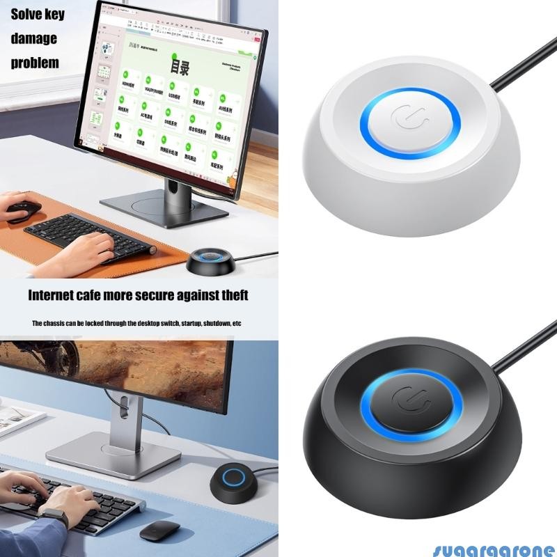 Sugar Desktop Computer PC Case Power Supply Reset Push Button Switching ...