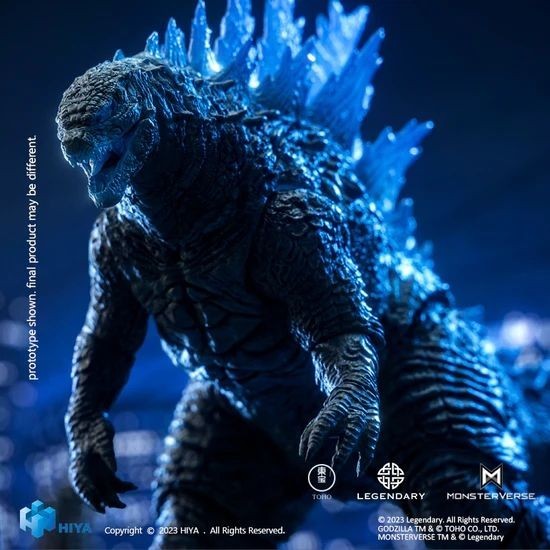 Hiya [Genuine] Haiya Hiya Godzilla Thermal Ray Blue Transparent Version ...