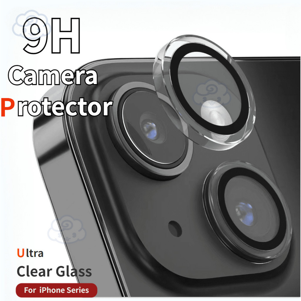 Titanium/Clear Color Camera Lens Protector HD Tempered Glass Protective For iPhone 16 15 Pro Max ...