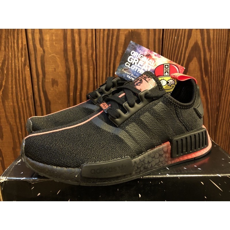 Star WARS x ADIDAS NMD R1 Black Gradient Red Joint FW2282 | Shopee ...