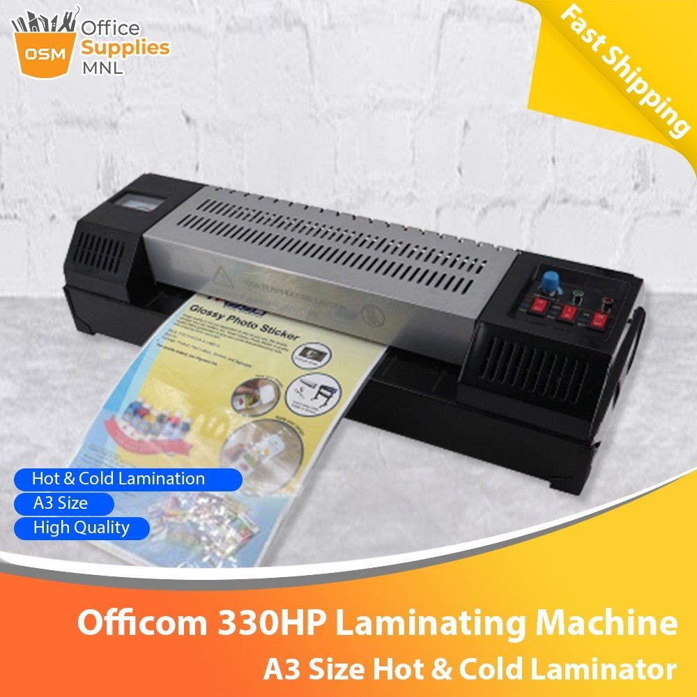 ♞laminator 330hp A3 Size Hot And Cold Heavy Duty Roller Laminating