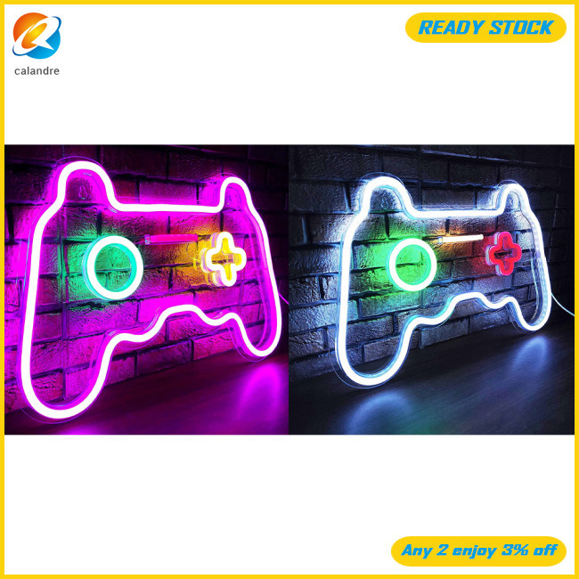 CALANDRE Gaming Neon Sign Gamer Wall Game Room Decor Gamer Gifts Neon ...