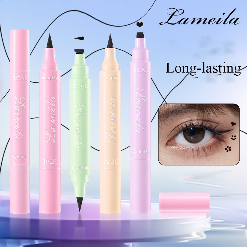 LAMEILA Double-ended Eyliner with Stamp, Waterproof and Sweatproof ...