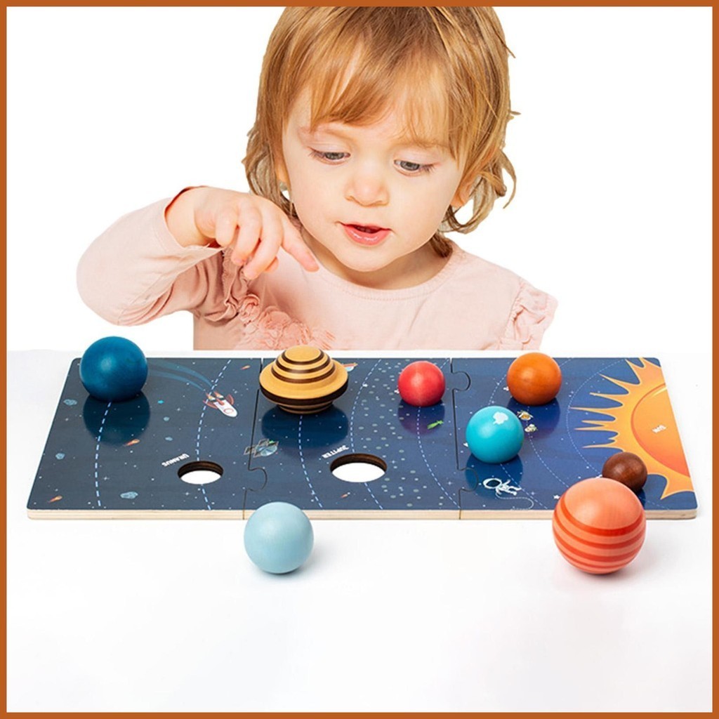 Solar System Toys Kids Solar System Puzzle Cognitive Board Deepen ...