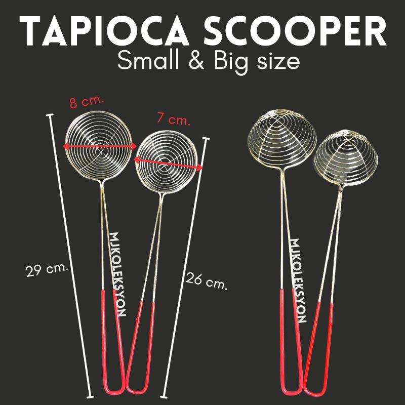 Tapioca Pearl Scoop Small for Milk Tea Noodles Stainless Steel Wire ...