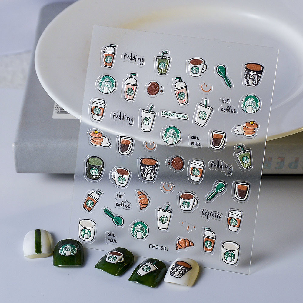 [Meow.Sensei]Affordable Luxury Style Stereo5dEmbossed Nail Stickers ...