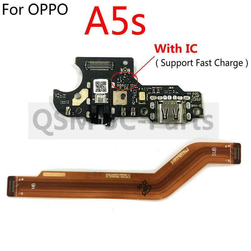For Oppo A5S Micro USB Board Charger Connector Microphone USB Charging ...