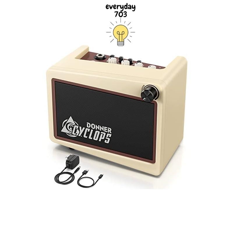 Donner Mini Guitar Amp 5W 7 amp models Modeling amp Compact 40 drum ...
