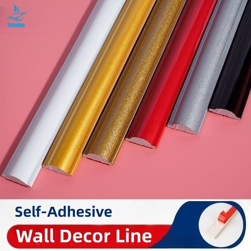 Home Decoration Self-Adhesive PVC Wall Decor Strip Background Wall ...