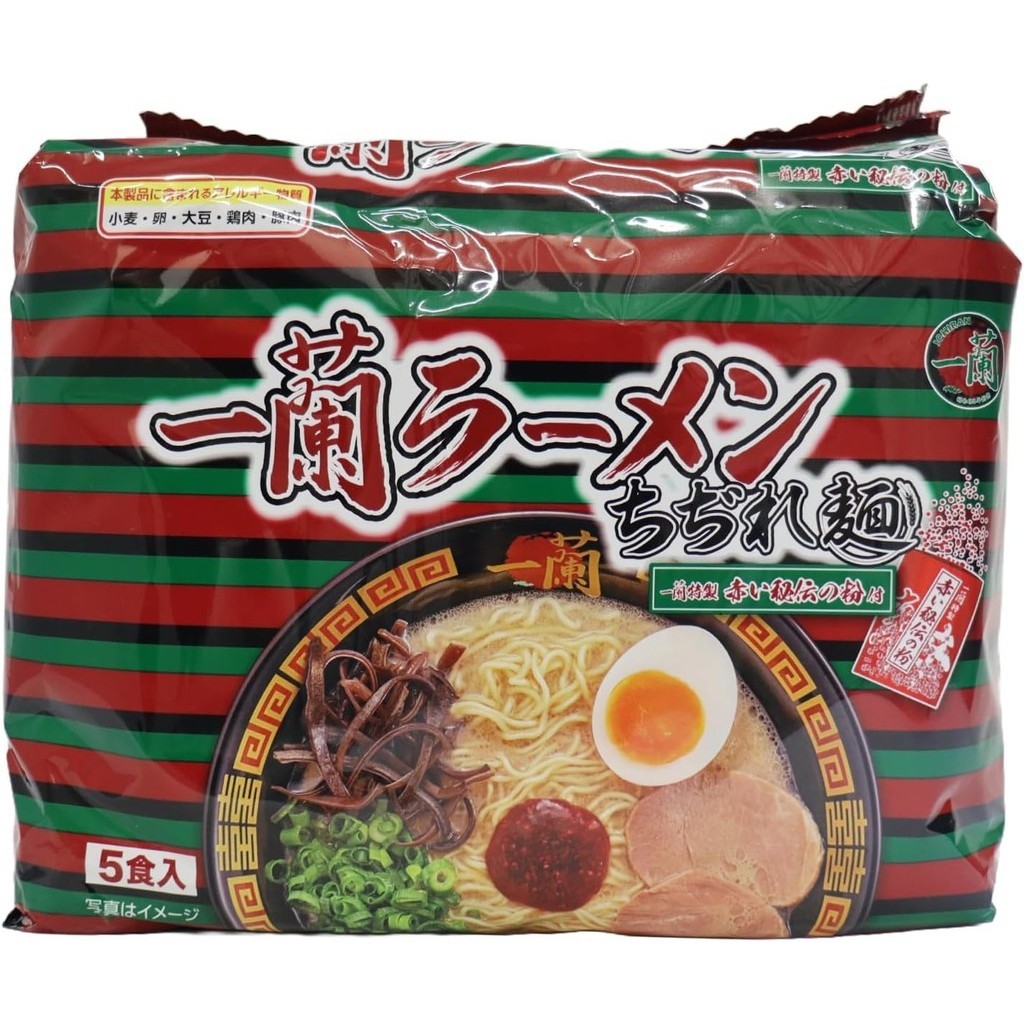 Ichiran Ramen with curly noodles Ichiran special secret powder (5 ...