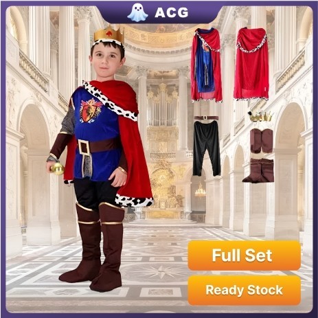 Rome Prince Costumes for Boys Kids Cape Crown aladin Cosplay United ...