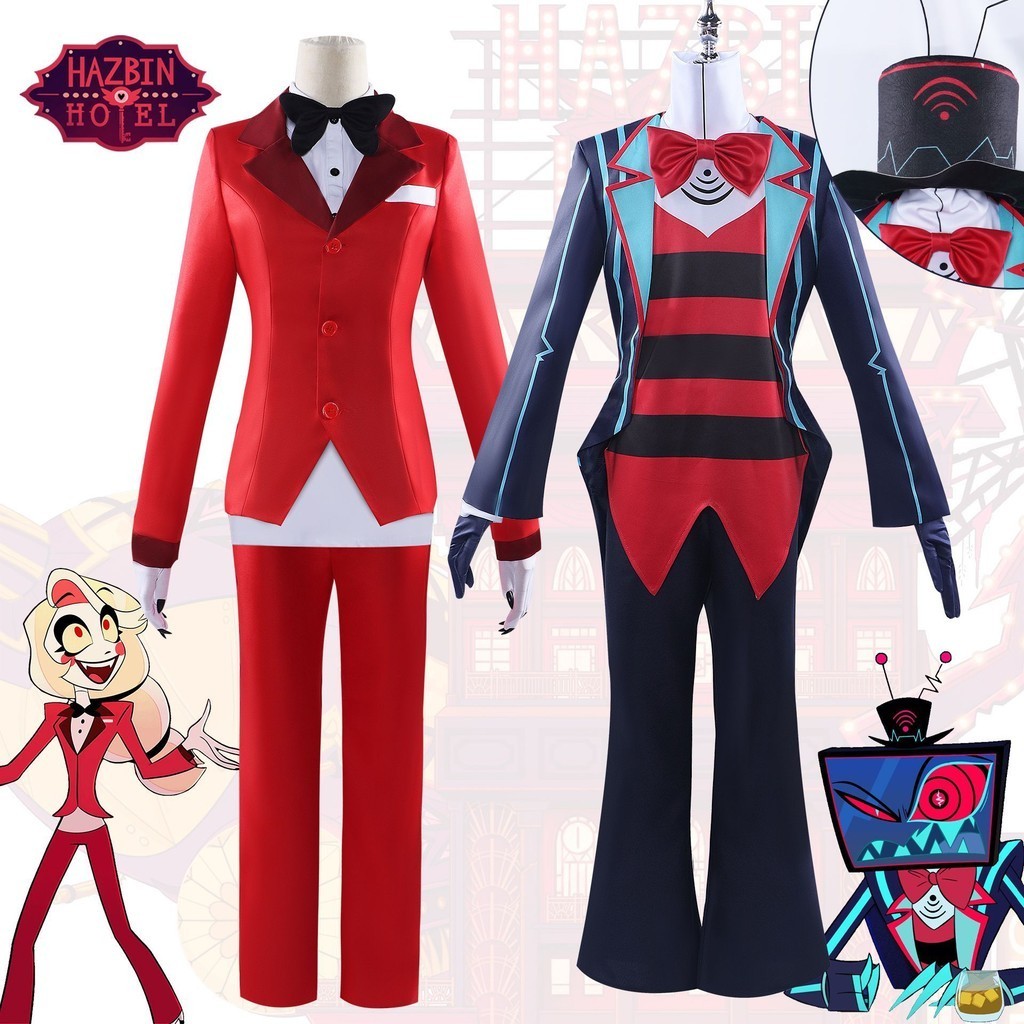 Hazbin Hotel Charlie Morningstar Vox Cosplay Costume Anime Game Suit ...
