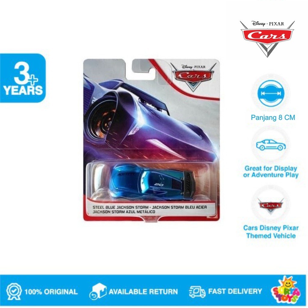 Disney Pixar 2020 Cars 3 Steel Blue Jackson Storm Original | Shopee ...