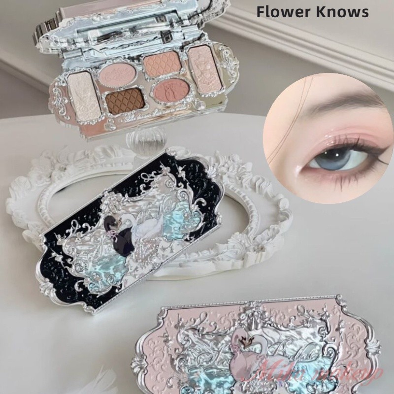 Flower Knows Swan Ballet Series Eyeshaw Swan Ballet Six-Color Eyeshadow ...