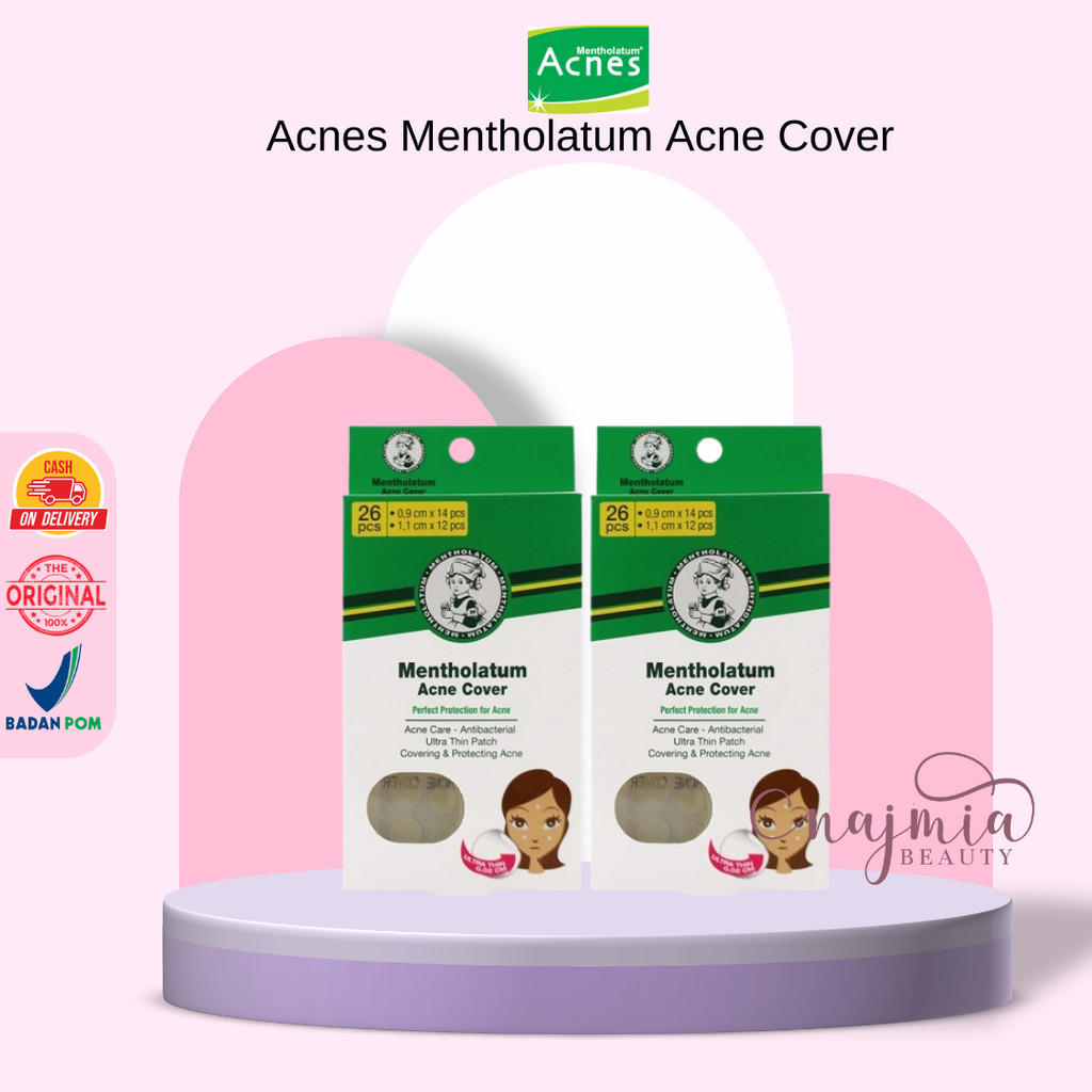 Najmia Acnes Mentholatum Acne Cover - 26pcs (Contains anti-bacterial ...