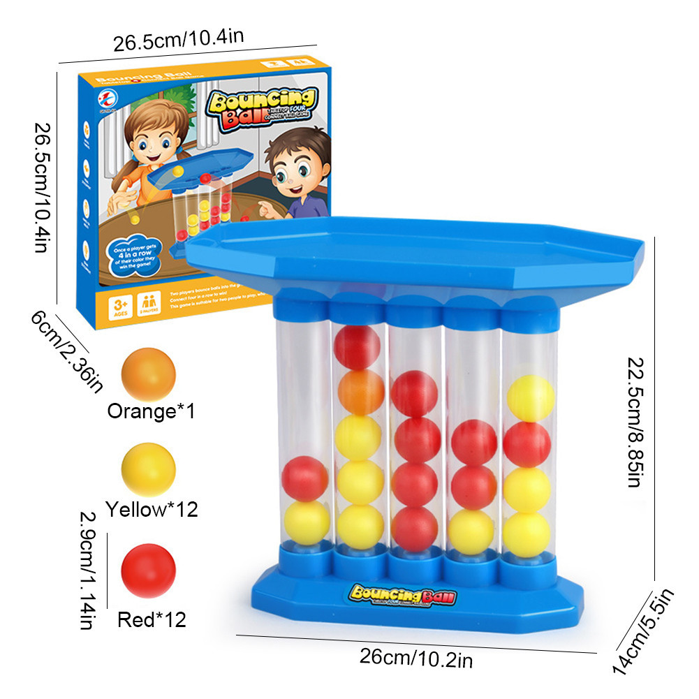 Bouncing Balls Board Game 2-4 Players Bouncing Ball Game Table Jumping ...