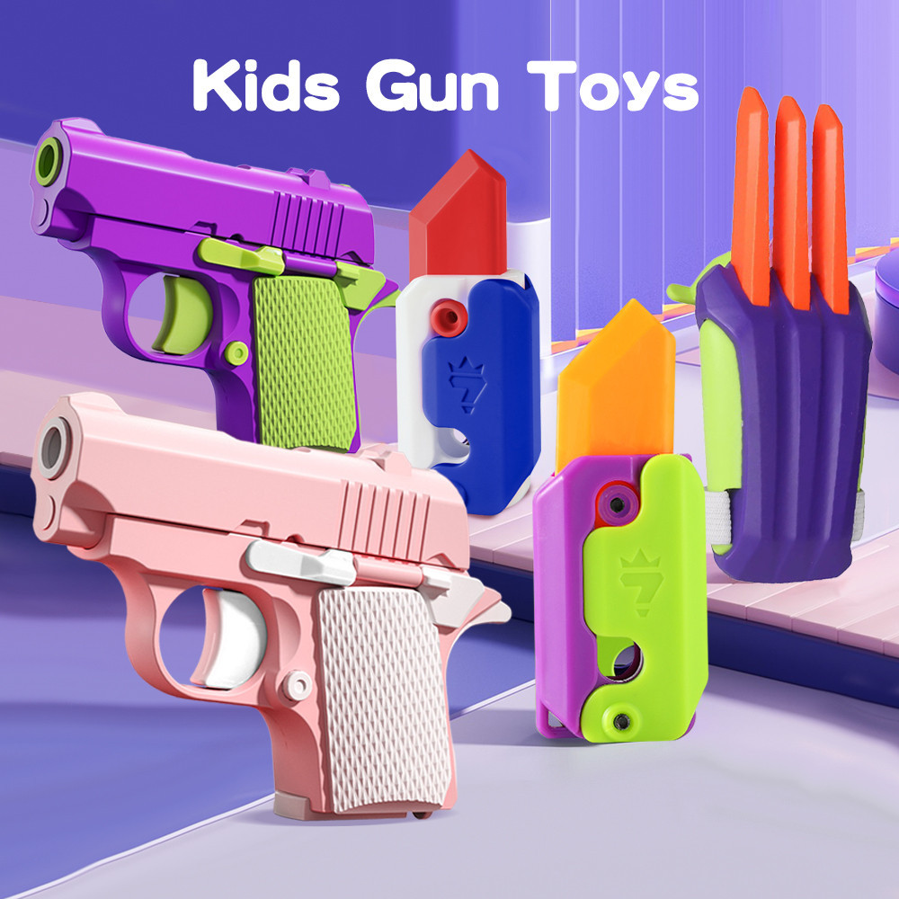 Payoe Fidget Toy 3D Gun Toy For Kids Boy hand Gun Toy Fidget Toy Stress ...