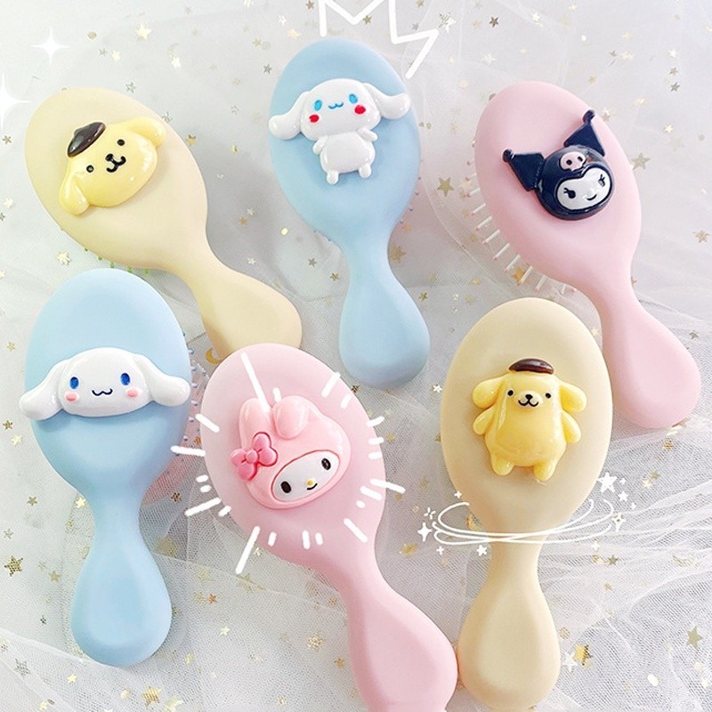 Sanrio cute cartoon Comb Kuromi Melody Cinnamoroll Portable Air Cushion ...