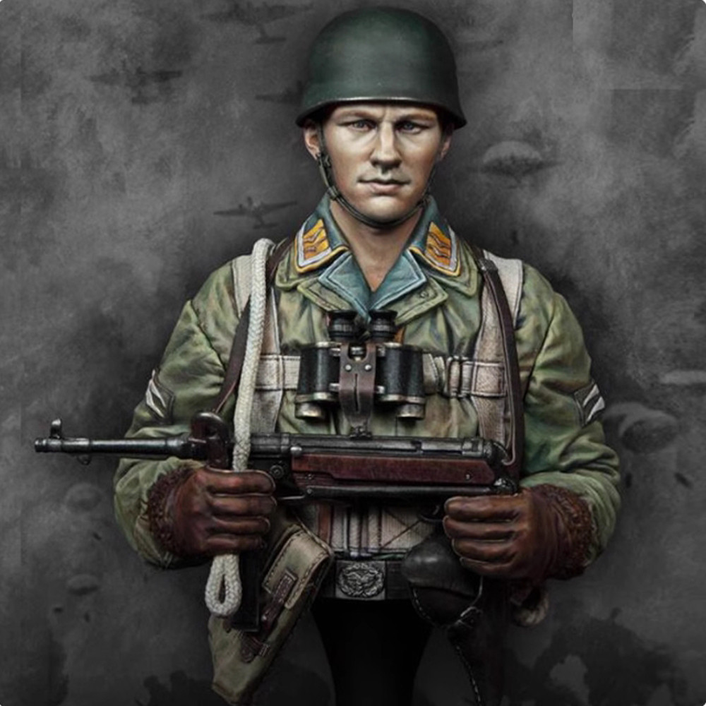 1/10 WWII paratroops, Resin Model figure Bust, GK, Military theme ...