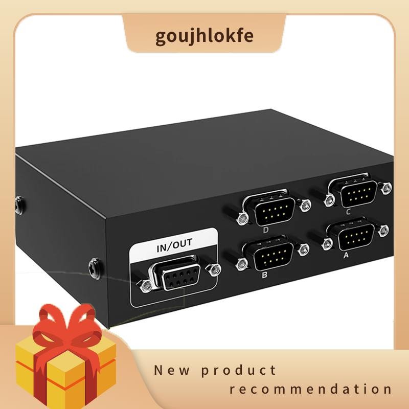 goujhlokfe RS232 Switch 4 in 1 Out RS232 Serial DB9 Pin Switcher 4x1 ...