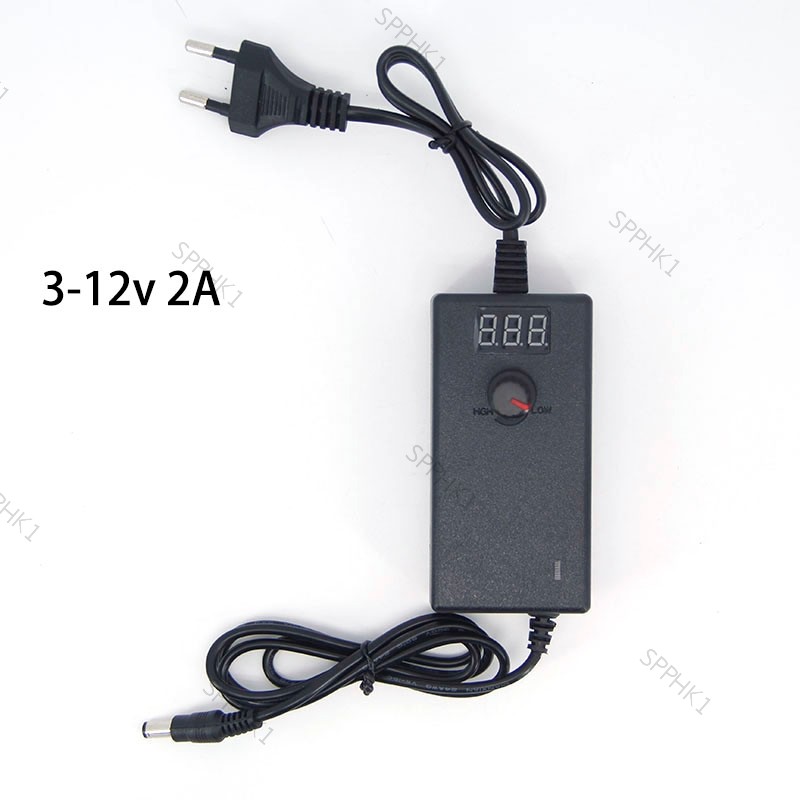 Universal Adjustable AC To DC Power Supply Adapter 3V-12V 2a 3V 5V 6V ...