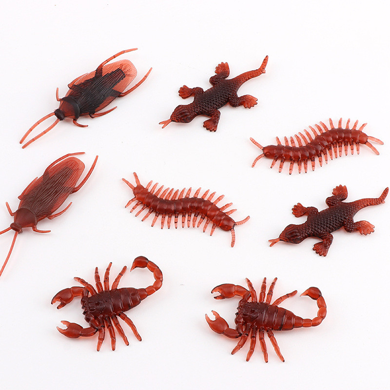 April Fool Prank Kit: Fake Rubber Cockroach, Centipede, Scorpion ...