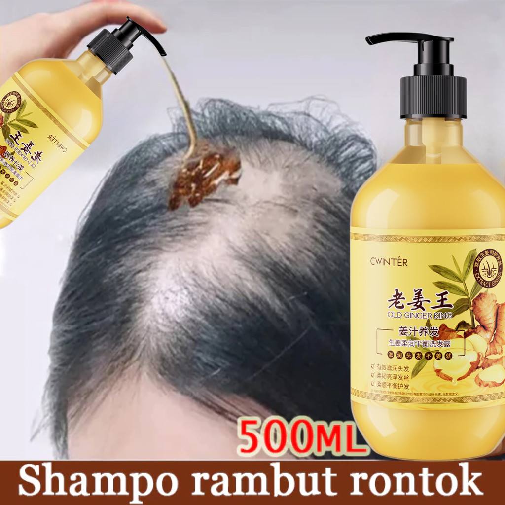 Ginger Hair Shampoo Fast Regrowth Hair Thick Anti-Hair Loss Anti ...