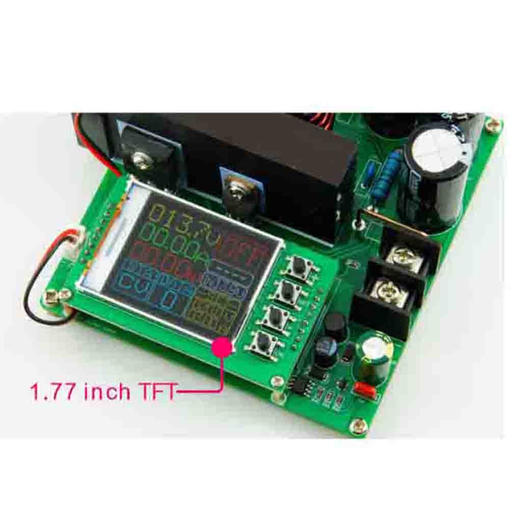 900W 15A Step Up Converter TFT Digital Display DC-DC Boost Converter Module 8-60V To 10-120V ...